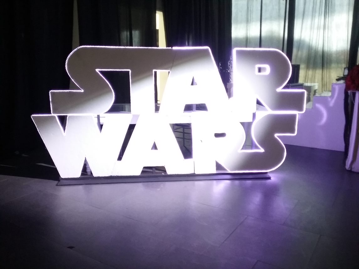 letrero aviso star wars guerra de las galaxias - Todo Arte Icopor